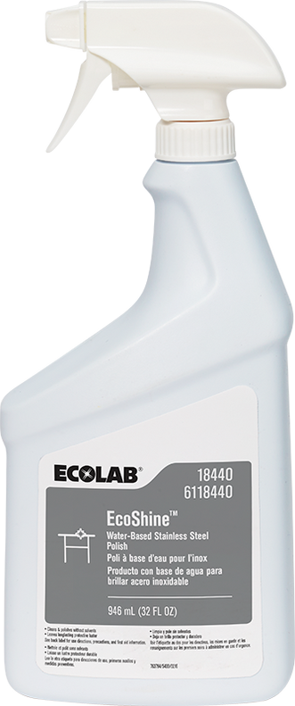 Ecolab Eco Shine Stainless Steel Polish - 6 X 946 mL — Three Star