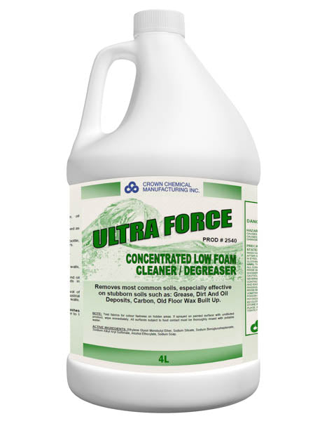 Ultra Force Concentrated Low Foam Cleaner / Degreaser - 4X4L — Three Star