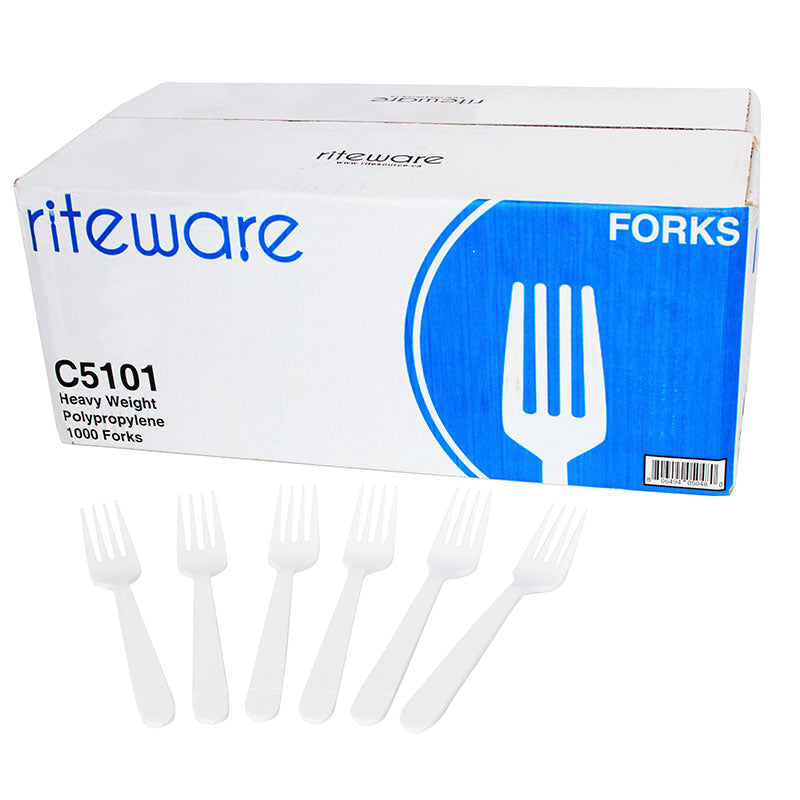 Riteware PP Heavy Weight Forks - 1000/cs — Three Star