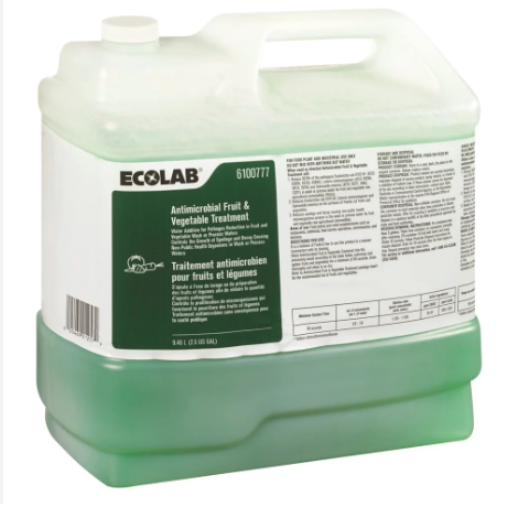 Ecolab Antimicrobial Fruit and Vegetable Treatment — Three Star