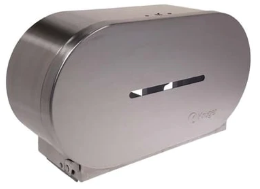 Kruger Stainless Steel Mini-Max Bathroom Tissue Dispenser — Three Star