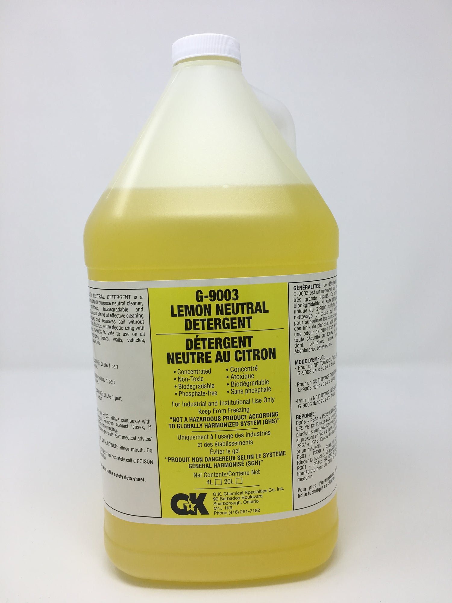 G-9003 Lemon Neutral Detergent — Three Star